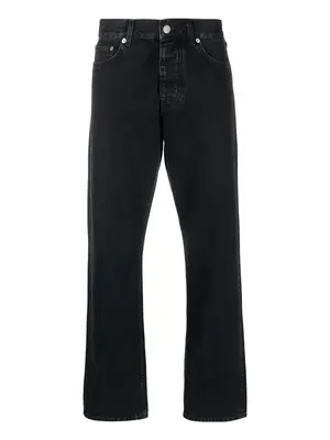 SUNFLOWER Straight-leg Organic-cotton Jeans - Black