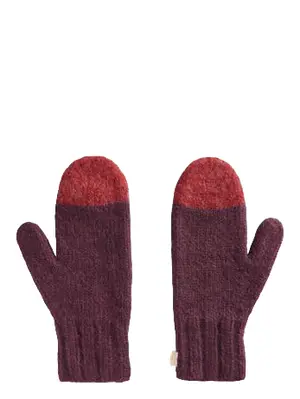 Shinola Shinola Alpaca Wool-Blend Knit Mittens Red