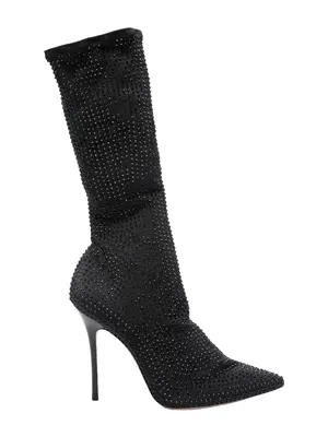 GEDEBE Logan Crystal-embellished Boots - Black