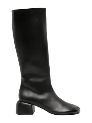 Marsèll 50mm Basata Leather Knee-high Boots - Black