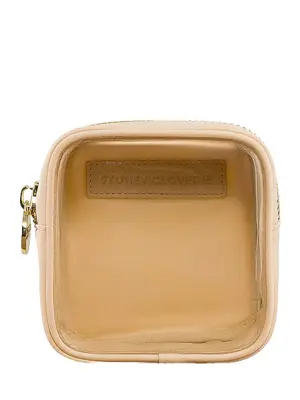 Stoney Clover Lane Clear Front Mini Pouch - Sand