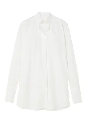 LIBEROWE Net Sustain Nerhu Cotton-poplin Shirt - White