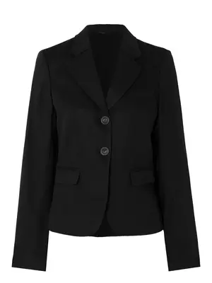 Acne Studios Wool-blend Crepe Blazer - Black