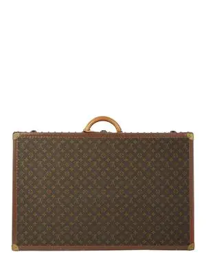 LOUIS VUITTON Monogram Canvas Alzer 80 Travel Trunk - Brown
