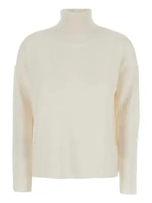 ALLUDE High Neck Cashmere Sweater