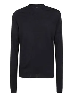 MD75 Crew Neck Wool Sweater - Black
