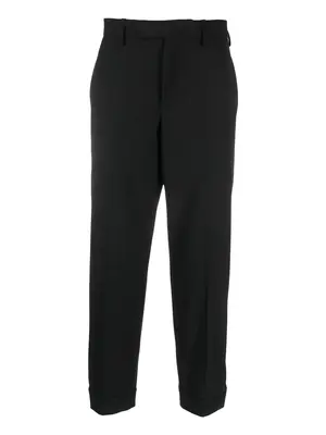 Neil Barrett Cropped Tapered Trousers - Black