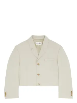 MAISON MARGIELA Single-Breasted Cropped Blazer