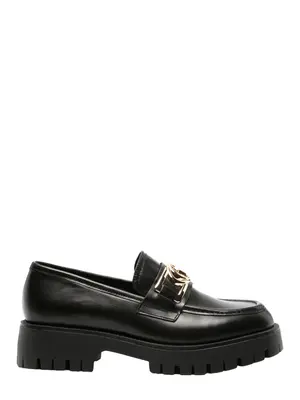 Guess Ilary Logo-plaque Loafers - Black