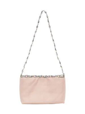 0711 TBILISI Natalie Bead-embellished Shoulder Bag - Pink