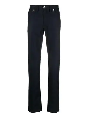 Brioni Mid-rise Straight-leg Jeans - Blue
