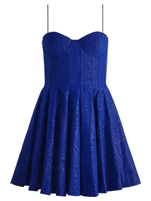 Alice + Olivia Adara Bustier Minidress - Blue