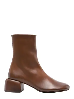 Marsèll 50mm Basata Leather Ankle Boots - Brown