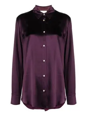 FORTE_FORTE Forte Forte Satin-Finish Long-Sleeve Shirt