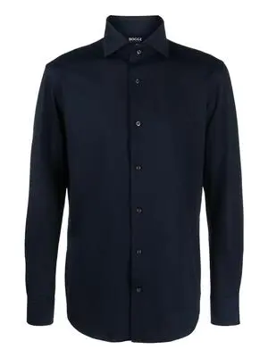 Boggi Milano Long-sleeve Button-up Shirt - Blue