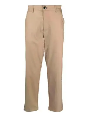Pmd Tapered-leg High-waist Trousers - Neutrals
