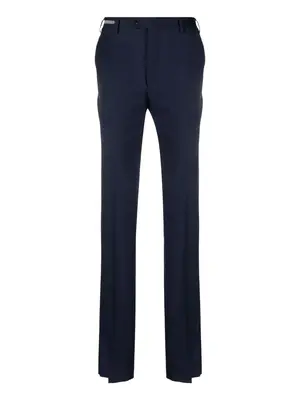 Corneliani Slim-cut Virgin-wool Trousers - Blue