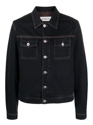 LANVIN Button-fastening Denim Jacket - Blue