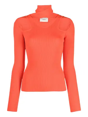 COPERNI Coperni Cut-Out Ribbed Sweater