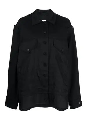 MELITTA BAUMEISTER Detachable-sleeve Denim Jacket - Black