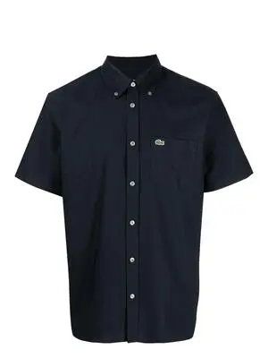 Lacoste Logo-embroidered Cotton Shirt - Blue