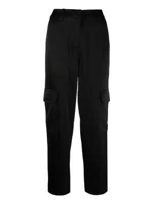 MICHAEL KORS Michael Michael Kors Satin-Finish Tapered-Leg Trousers