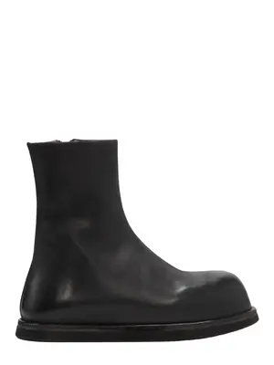 Marsèll Gigante Leather Ankle Boots - Black