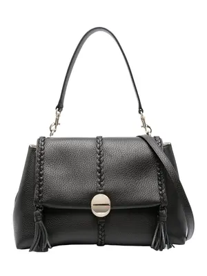 Chloé Penelope Soft Leather Shoulder Bag - Black