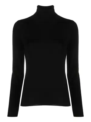 ZANONE Fine-knit High-neck Jumper - Black