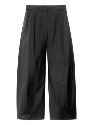 Cos Barrel-Leg Utility Trousers Black