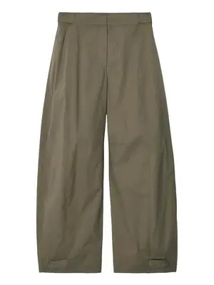 Cos Barrel-Leg Utility Trousers Green