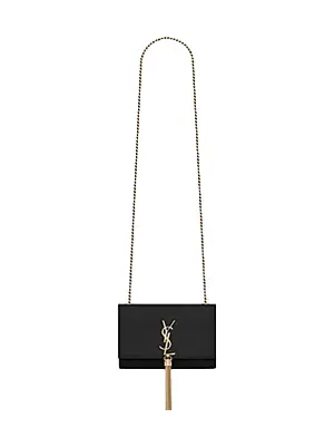 Saint Laurent Kate Small Tassel Shoulder Bag Black