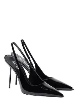 Paris Texas Lidia Patent Leather Slingback Pumps - Black