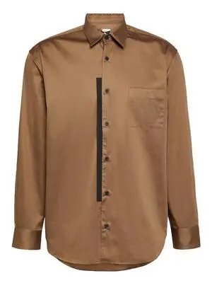 GR10K Cotton Poplin Shirt - Brown