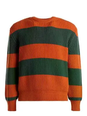 Bally Ribbed-knit Wool Jumper - Orange