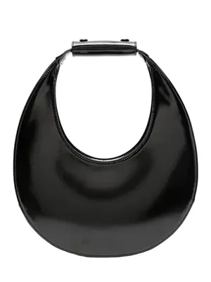 Staud Moon Leather Shoulder Bag - Black