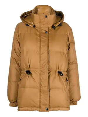YVES SALOMON Padded Down Jacket - Brown