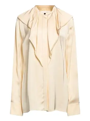JIL SANDER JIL SANDER Ruched Satin Shirt White