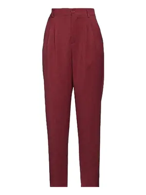 MANILA GRACE Tapered Leg Trousers - Red