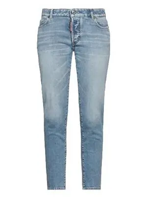 Dsquared2 Denim Jeans With Brand Logo - Blue