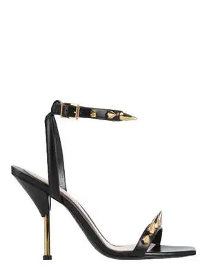 Alexander McQueen Calfskin Sandals - Black
