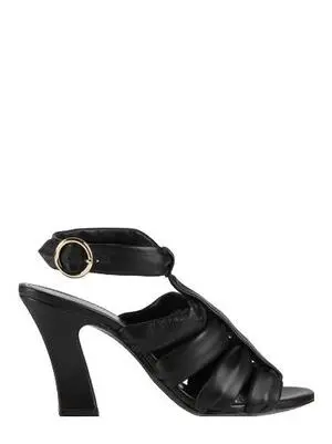 Khaite Sandals In Leather - Black