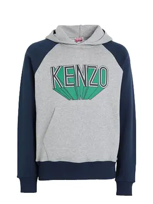 Kenzo Hooded Sweatshirt In Light Organic Cotton - Grey