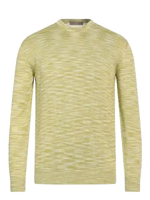 CRUCIANI Knitted Mélange Sweater - Sage Green