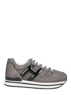 Hogan Low-Top Leather Sneakers Grey