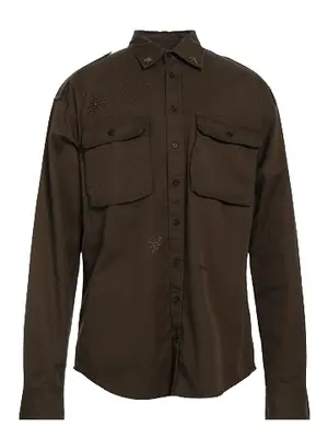 Dsquared2 Shirt Size Cotton, Brass - Green