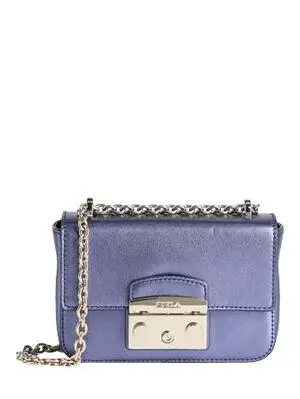 Furla Calfskin Shoulder Bag Purple