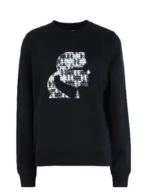 Karl Lagerfeld Boucle Karl Sweatshirt - Black