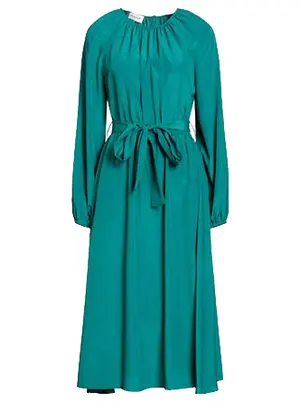P.a.r.o.s.h Midi Flared Dress - Green