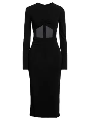 Dsquared2 Midi Viscose Dress - Black